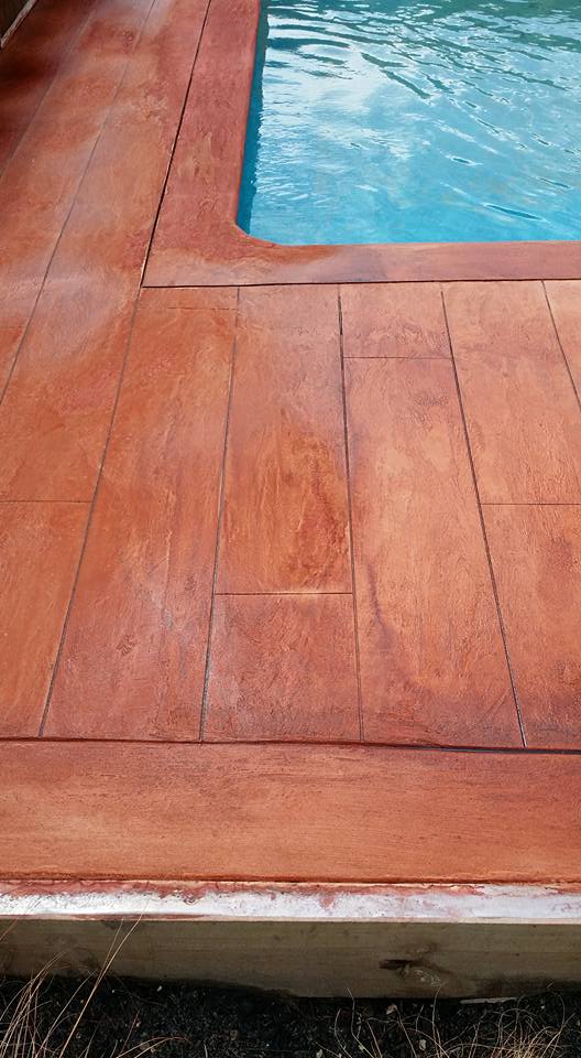 Woodcrete – Concrete that looks like wood/timber floor or deck